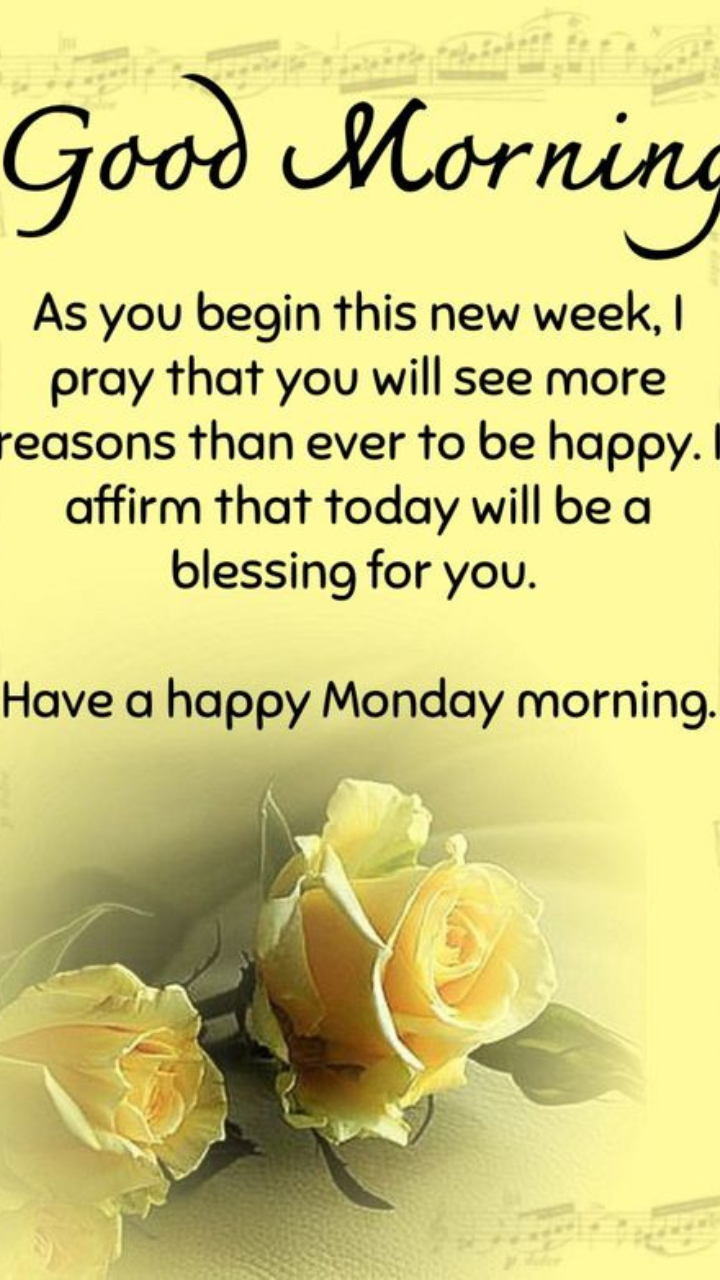 Happy Monday Messages 75+ Inspiring Monday Good Morning Images, Wishes
