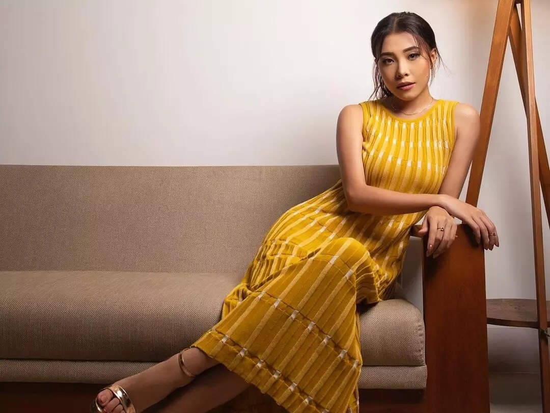 Thounaojam Strela Luwang redefines elegance in KEI YEN's Canary Yellow ...