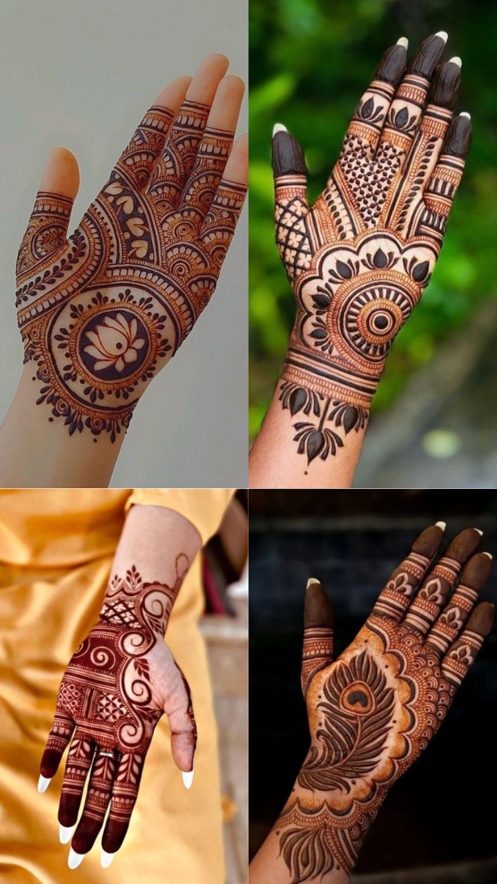 Simple Mehndi Designs For Girls Photos