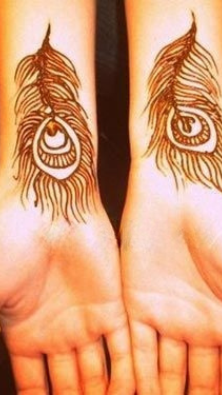 Henna Feather Designs
