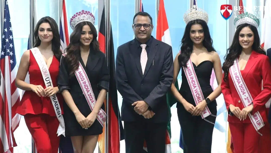 Femina Miss India 2024 winners spark inspiration at Bennett University