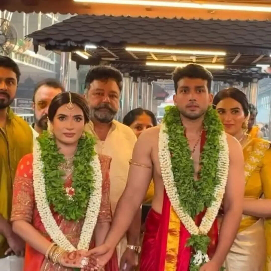 Kalidas Jayaram and Tarini Kalingarayar tie the knot in a traditional ...