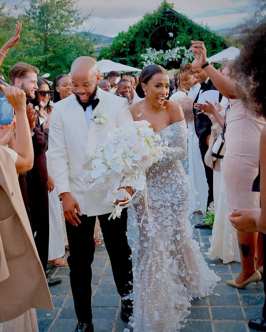 Zozibini Tunzi gets married in a fairy tale setting!