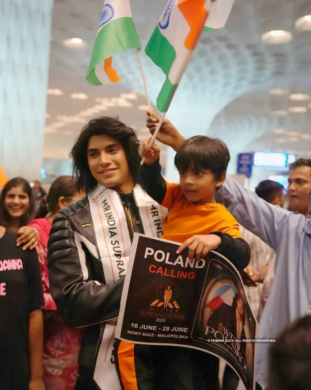 Shubham Sharma Leaves for Mister Supranational 2025 with Cheers, Love, and a Crowd Full of Support