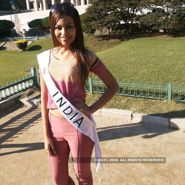 Srishti Rana's candid moments at Miss Asia Pacific World 2013