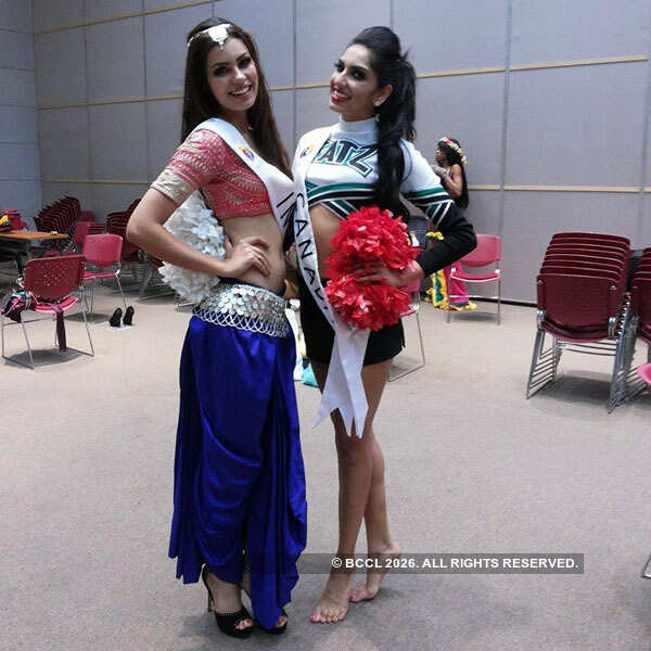 Srishti Rana's candid moments at Miss Asia Pacific World 2013