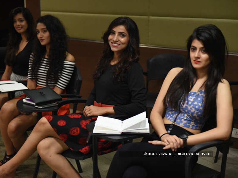 Campus Princess finalists with international fashion designer Felix Bendish