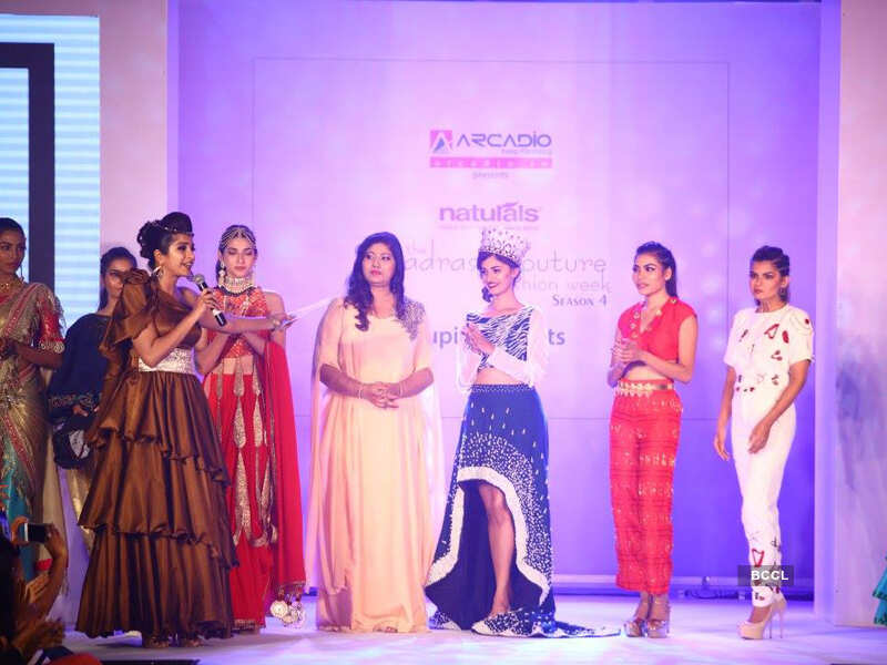 Sushruthi Krishna as showstopper at INIFD Chennai