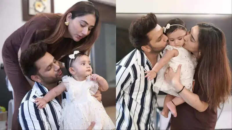 Singer Rahul Vaidya celebrates his daughter Navya’s 9-month birthday ...