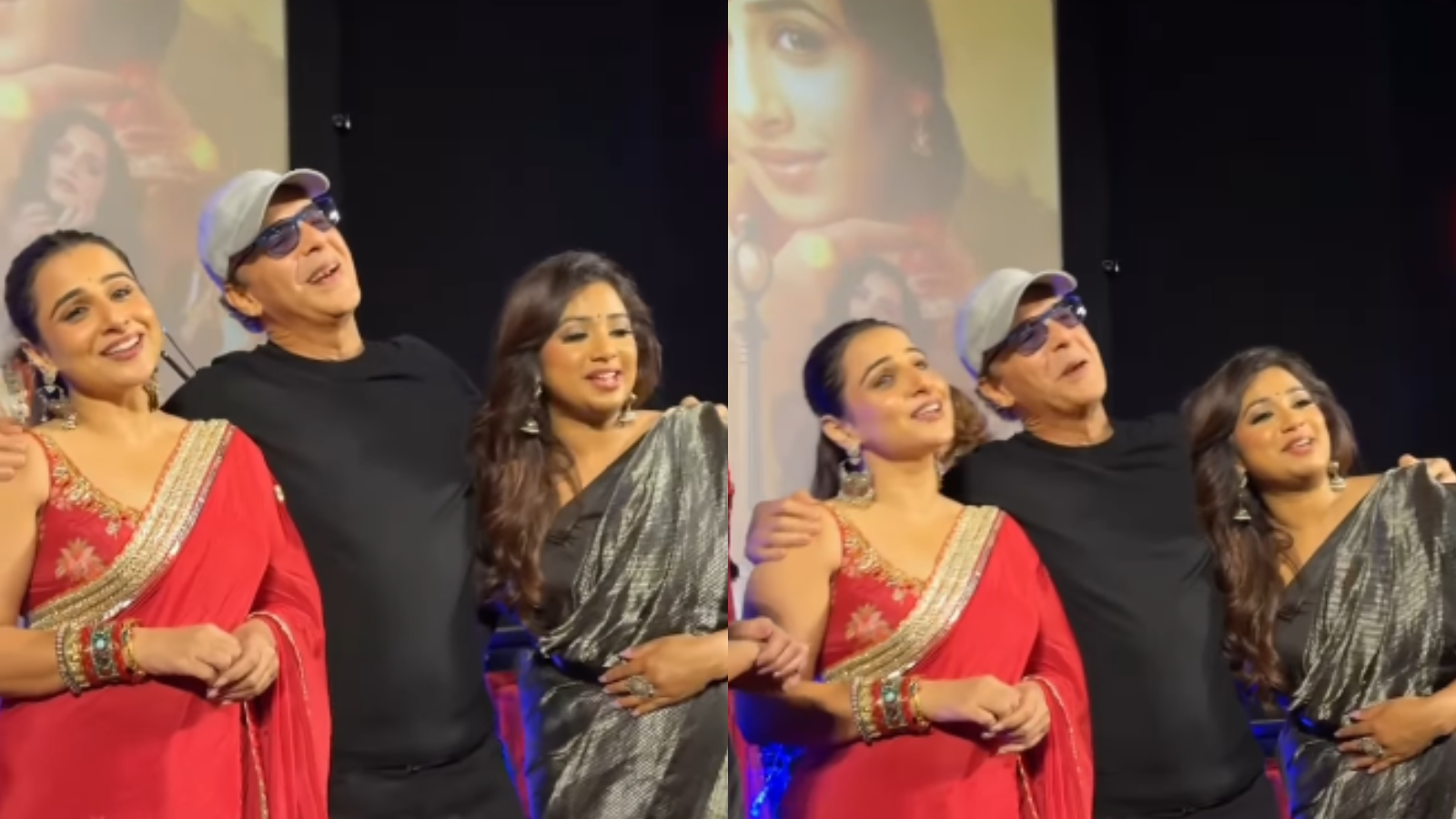 Vidya Balan, Shreya Ghoshal and Vidhu Vinod Chopra sing ‘Piyu Bole’ at ...