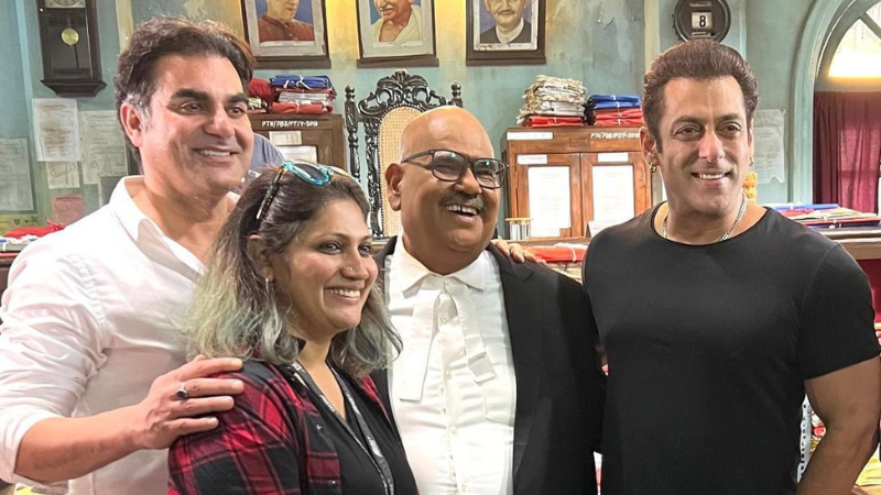 Salman Khan visits brother Arbaaz Khan on ‘Patna Shukla sets. Pictures ...