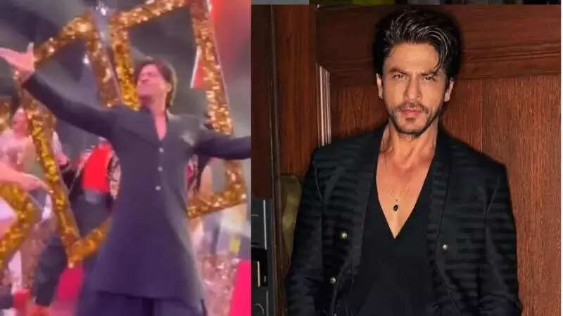 Shah Rukh Khan performs to ‘Jhoome Jo Pathaan’ at NMACC, Varun Dhawan and Ranveer Singh join. WATCH