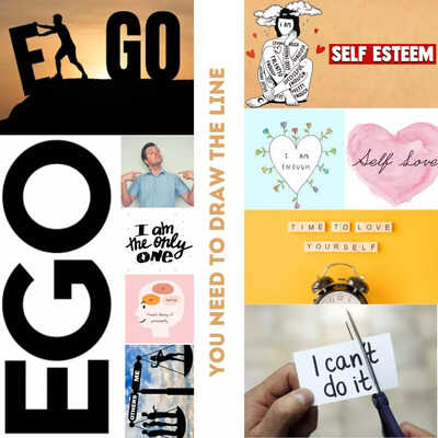 Self-esteem vs Ego: Draw the line, notice the difference