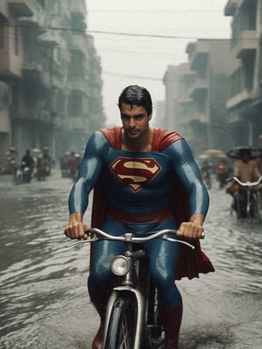 Superman On Bicycle To Batman Sailing, Superhero Survival Stories Ft ...