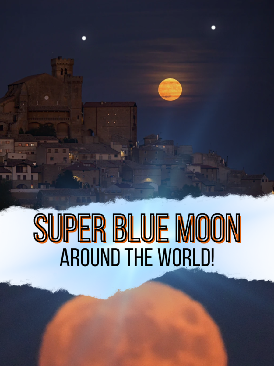 Rare Super Blue Moon Stunning Worldwide Skies in 2023: From India ...