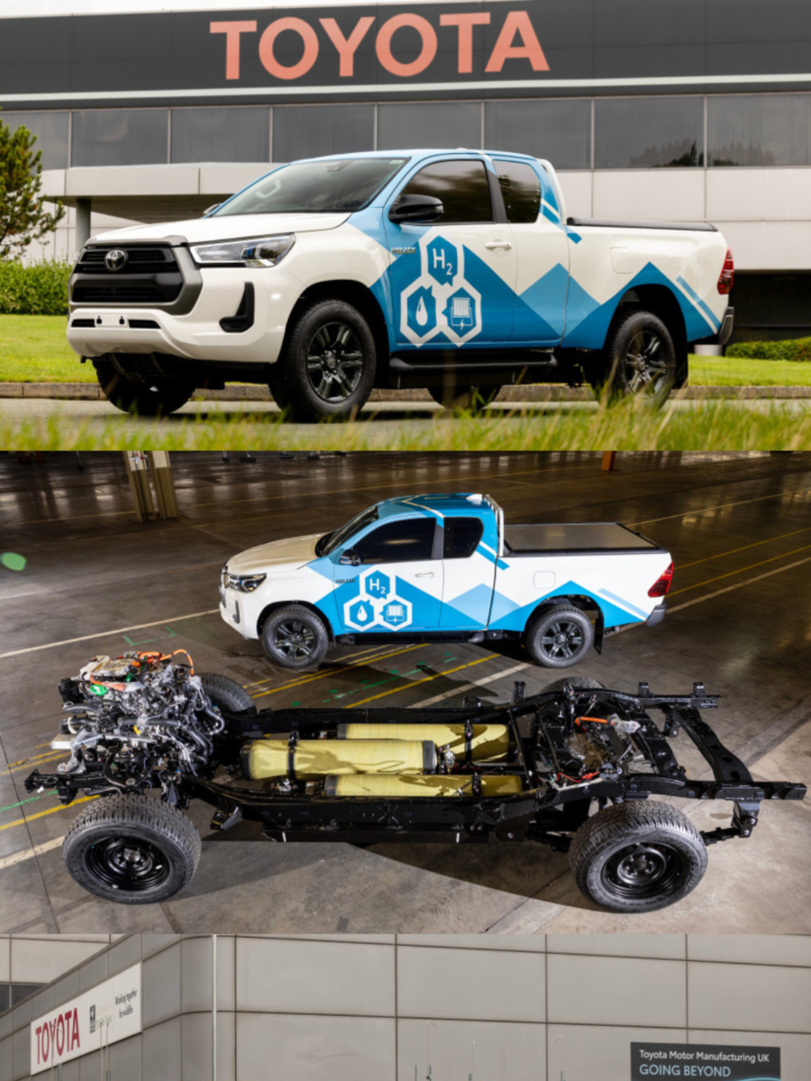 Hydrogen Toyota Hilux Pickup Revealed: Toyota’s first hydrogen fuel cell electric vehicle, HFCV ...