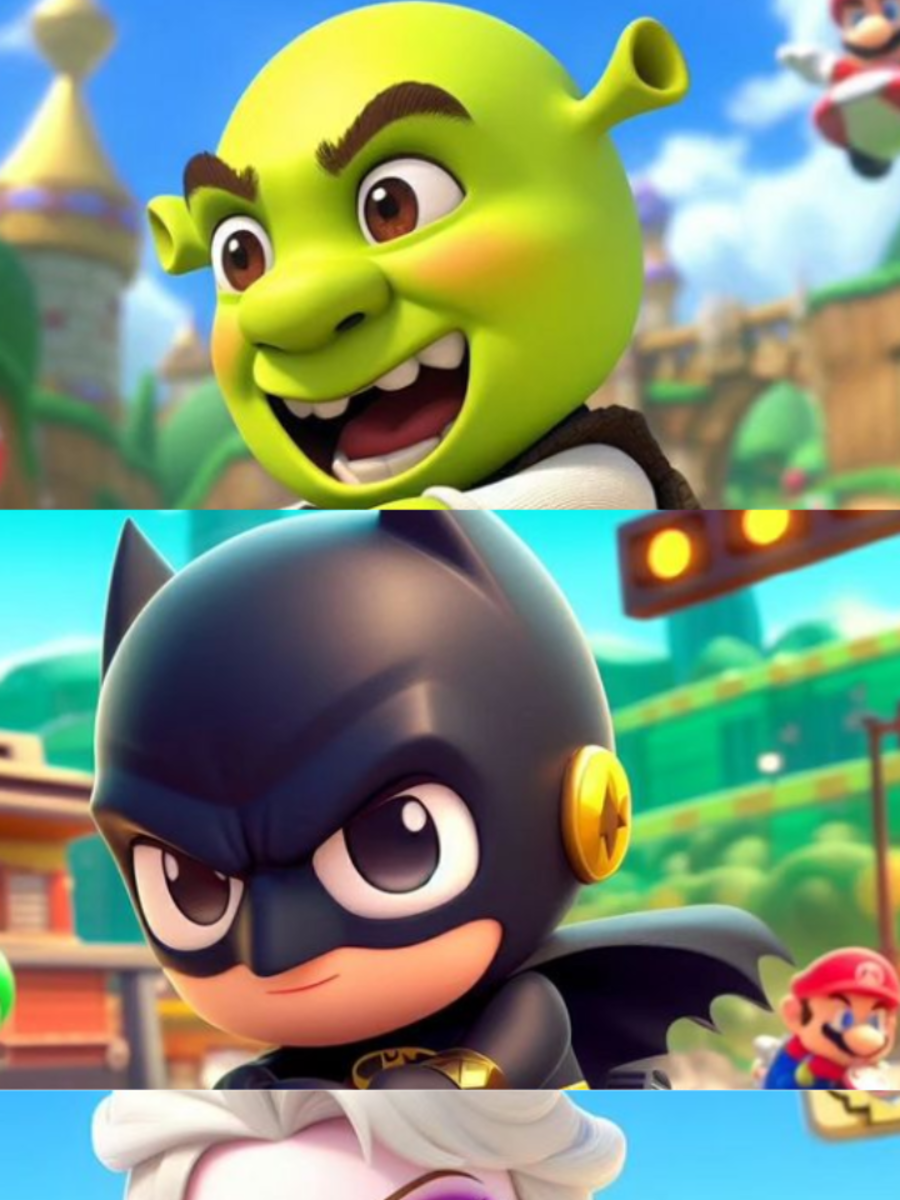 AI Imagines Super Mario Karting Characters: Batman, Shrek, Monkey D ...