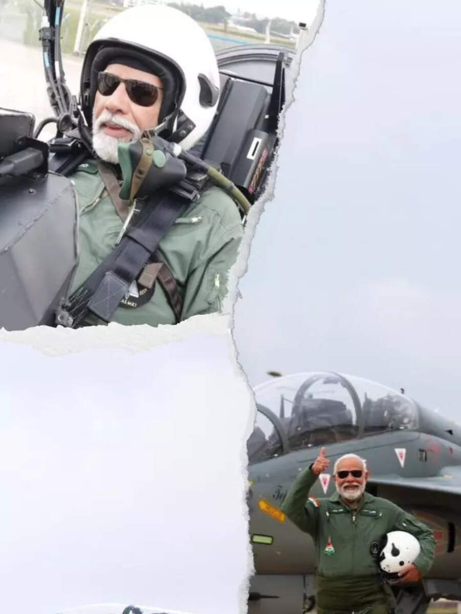 When BJP NDA PM Narendra Modi became Pilot as he flew a sortie on Tejas ...