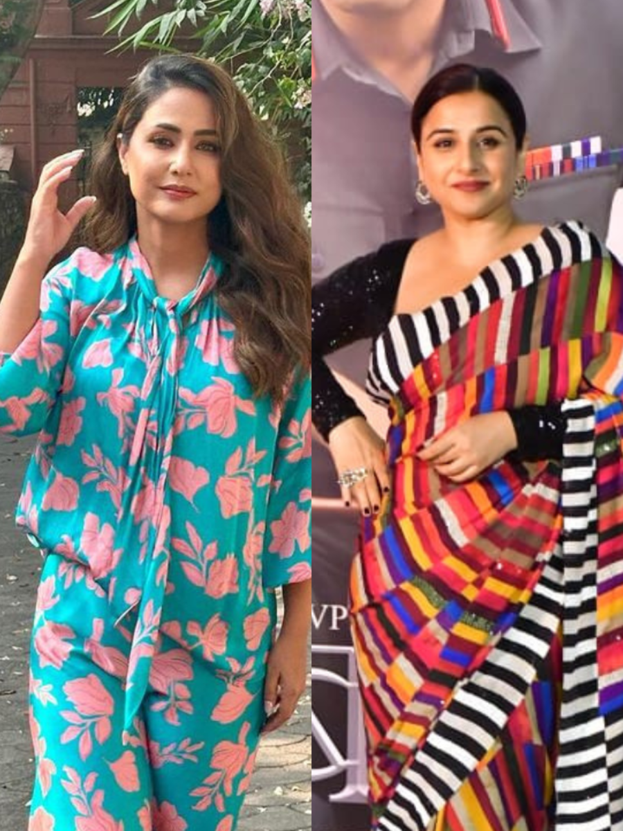 Worst Dressed Celebs Of The Week: Vidya Balan, Hina Khan And More Fail ...