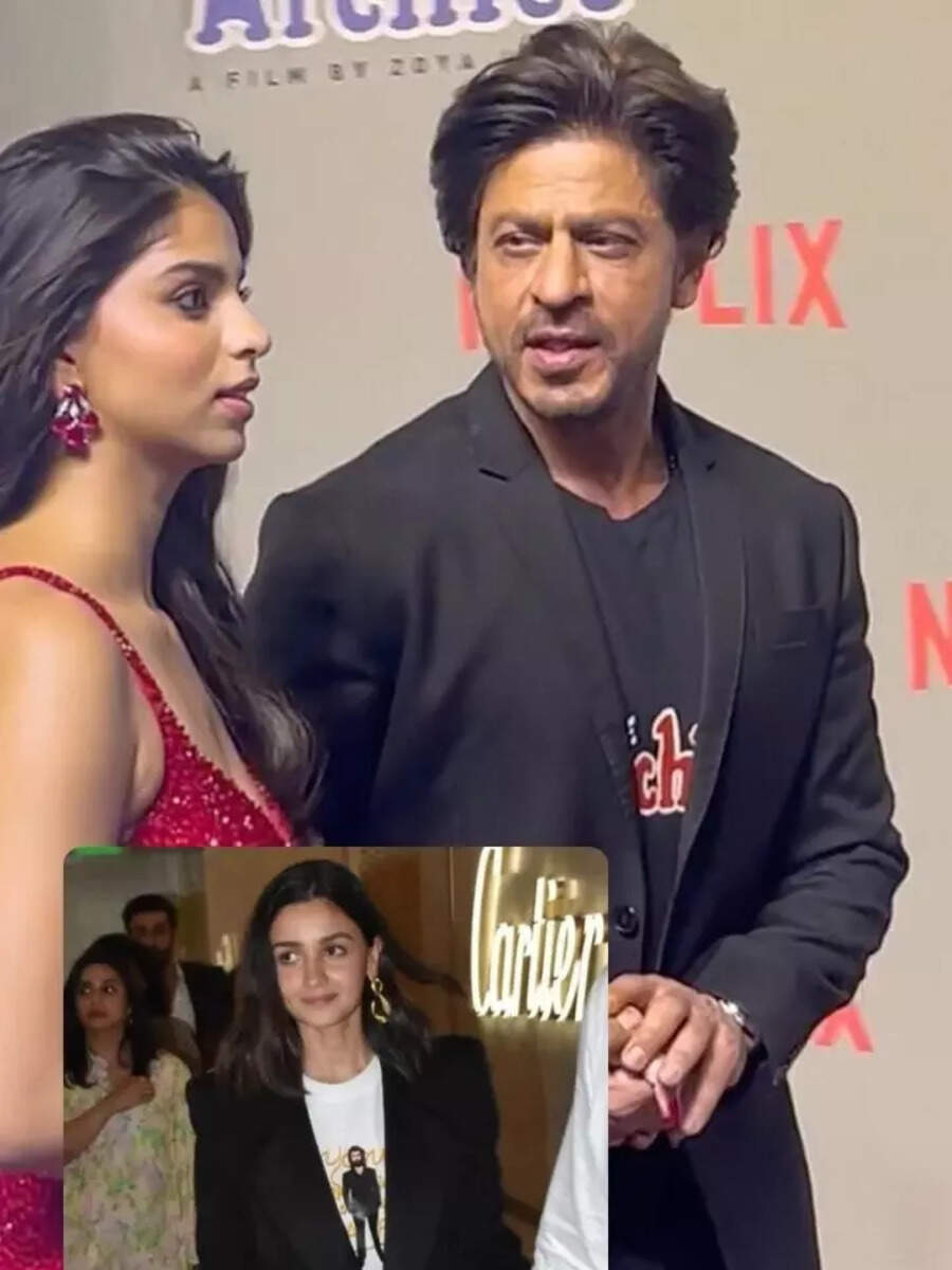 The Archies Shah Rukh Khan Wears Suhana Khan Film T Shirt Know the Price Of Celeb T Shirts ...