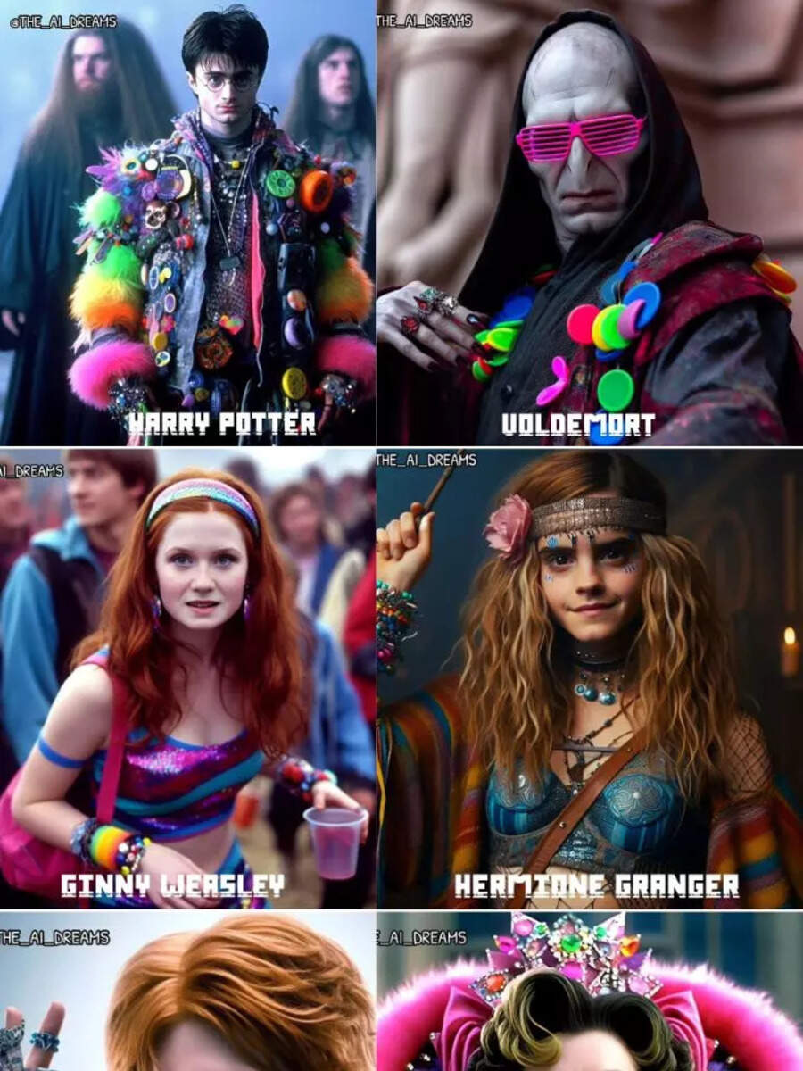 AI Imagines Harry Potter Characters In A Rave Party! | Times Now