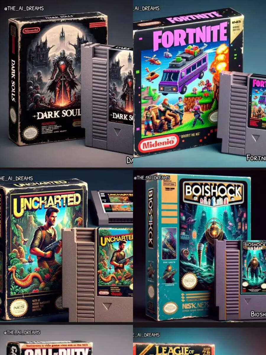 AI Imagines Modern Video Games in 1980s Retro Style: AI, Dark Souls ...