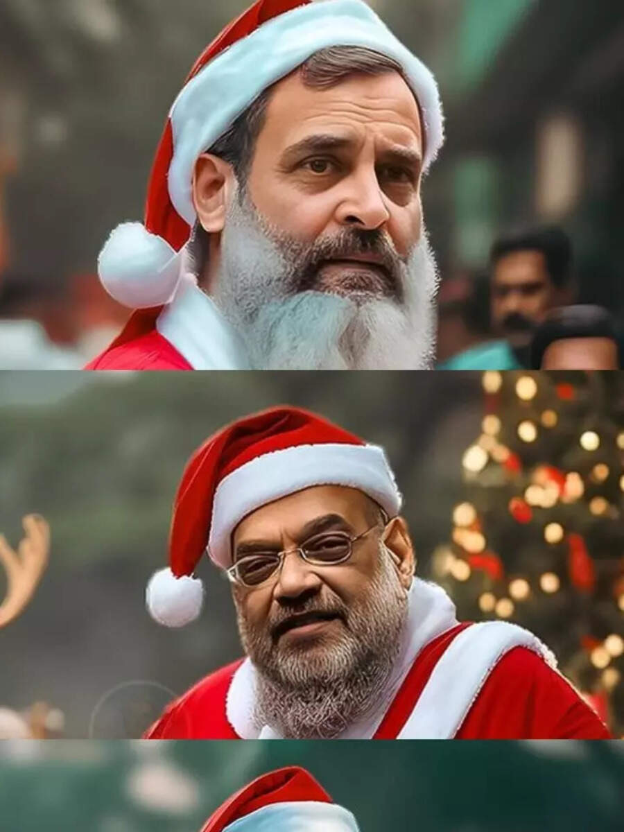 सांता बन गए योगी और शाह, मगर PM मोदी का लुक चौंकाएगा AI Cutest ...