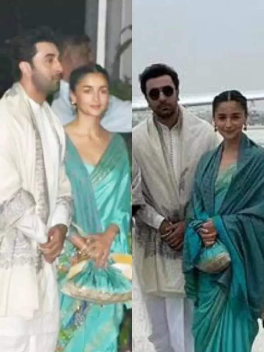 Ranbir Kapoor Alia Bhatt Stuns In Traditional Look For Ayodhya Ram Mandir Pran Pratishtha See ...
