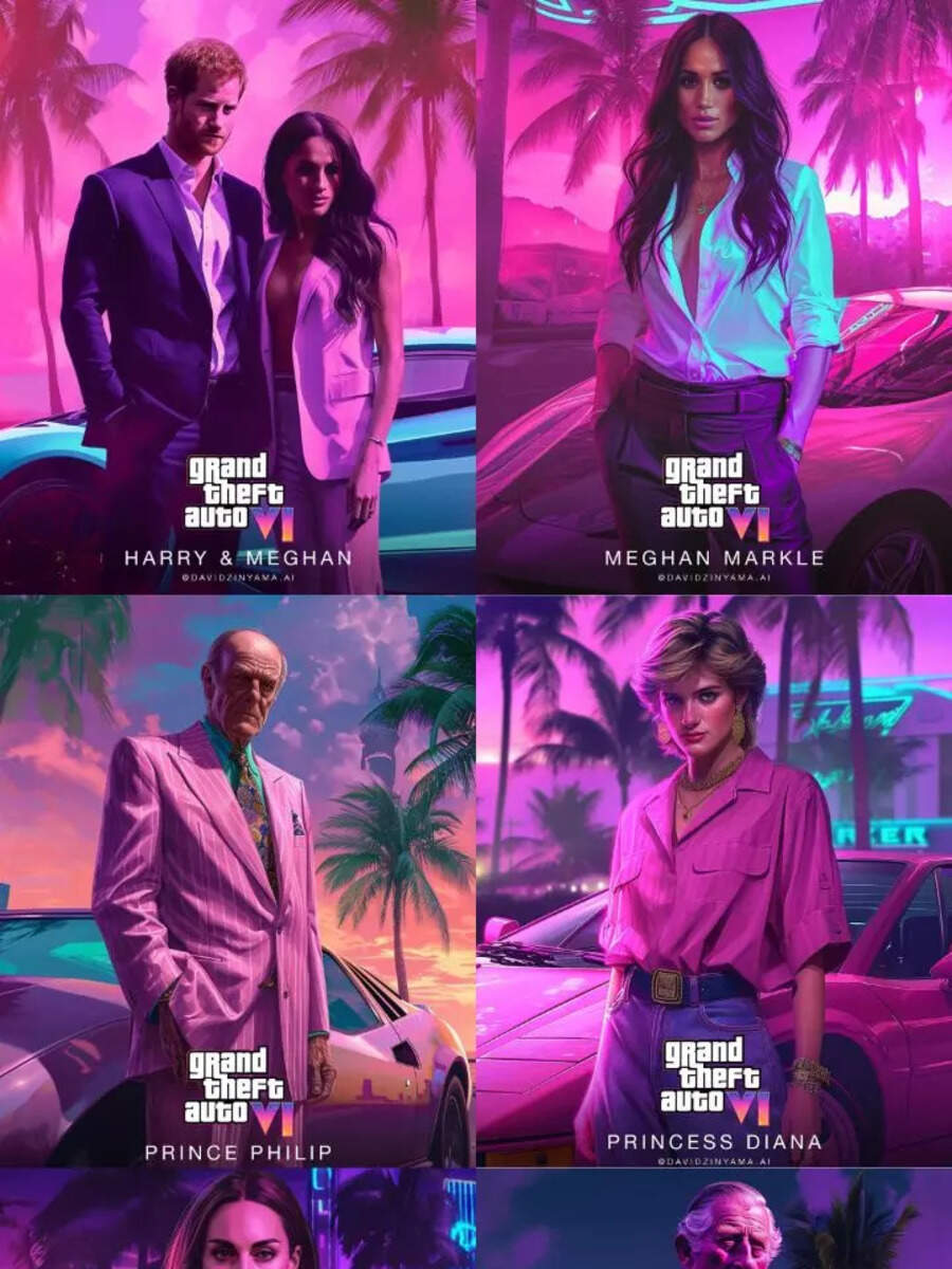 AI Imagines The Royal Family In GTA VI Style | Times Now