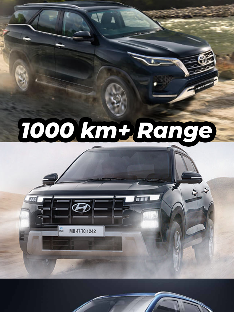 8 SUVs with 1000 Km + Range, Maruti Suzuki Grand Vitara, Tata Nexon, Hyundai Creta, Kia Seltos ...
