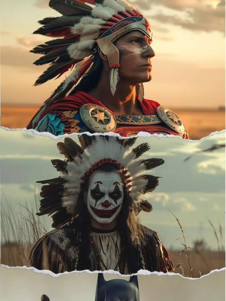 AI Imagines Native American DC Characters: Batman, Joker, Superman ...