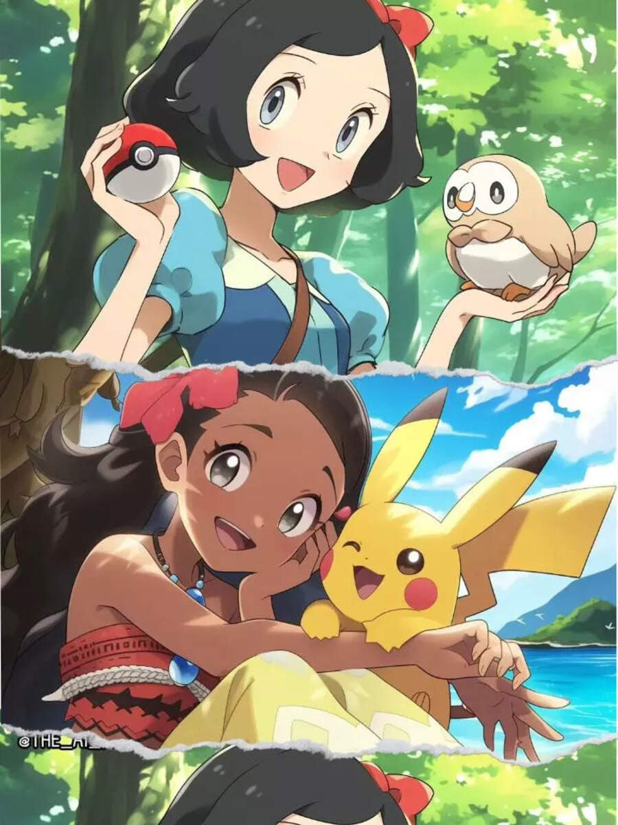 AI Imagines Disney Princesses In Pokemon Universe: Bella, Cinderella ...