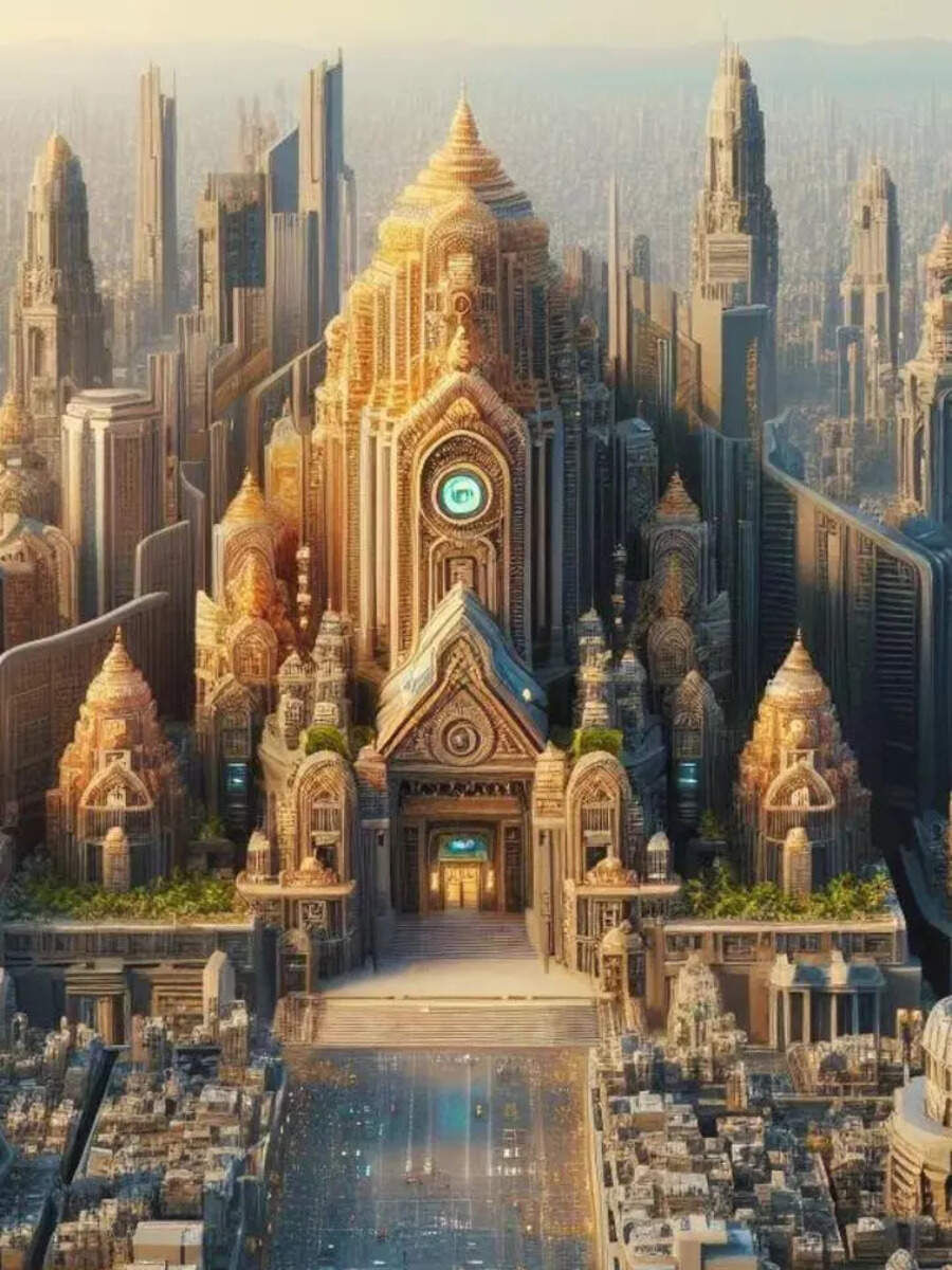 AI Images of Futuristic City with Indian Architecture | Times Now Navbharat