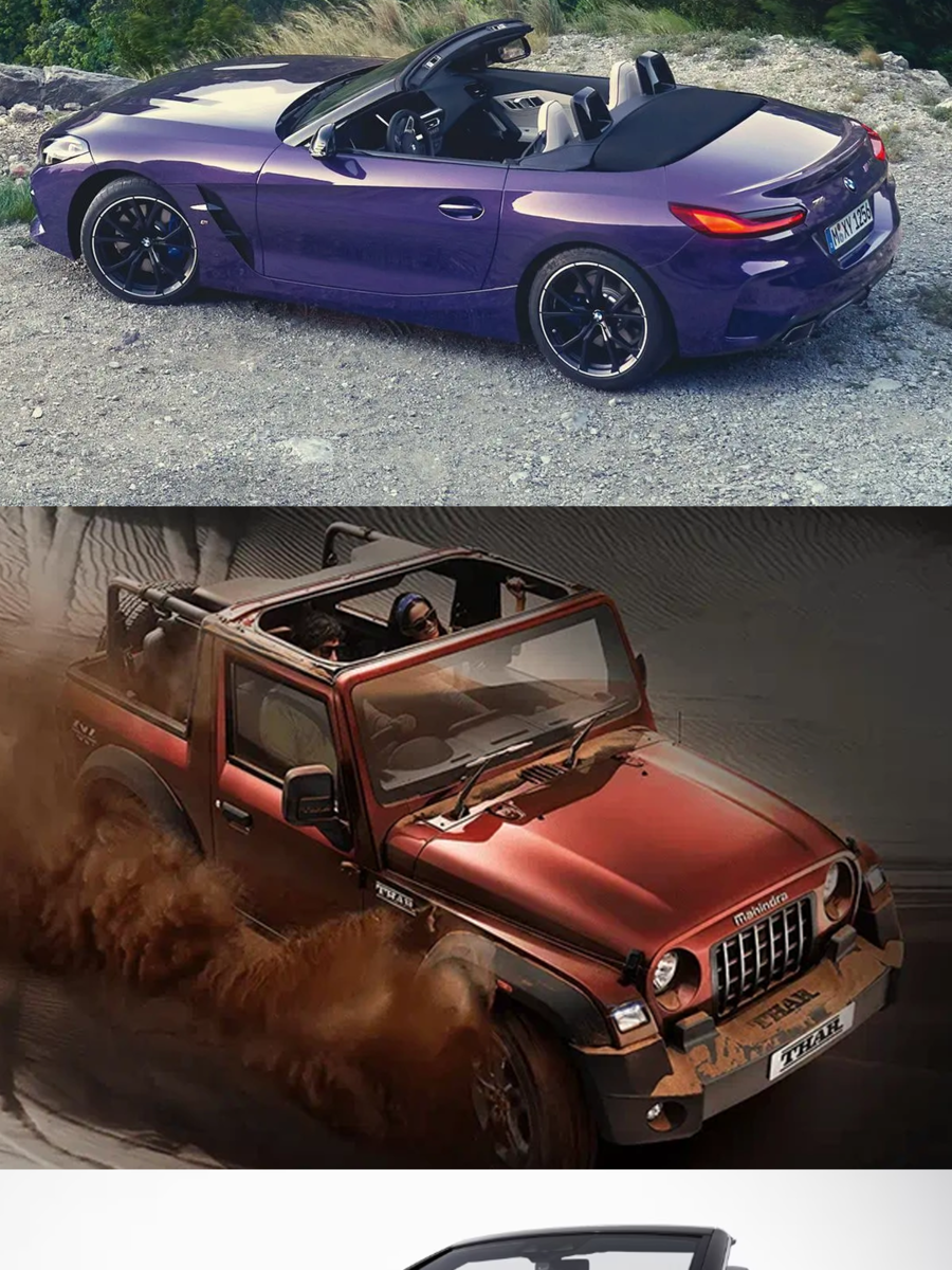 5 Best Open-Roof Cars Sold In India, Mahindra Thar Convertible ...