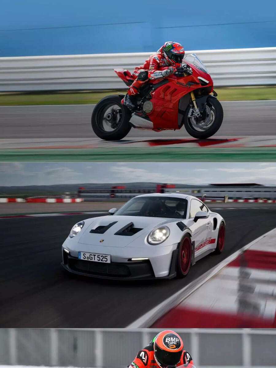5 Superbikes That Are Faster Than Porsche 911 GT3 RS, Porsche 911 GT3 RS, Aprilia RSV4, BMW ...