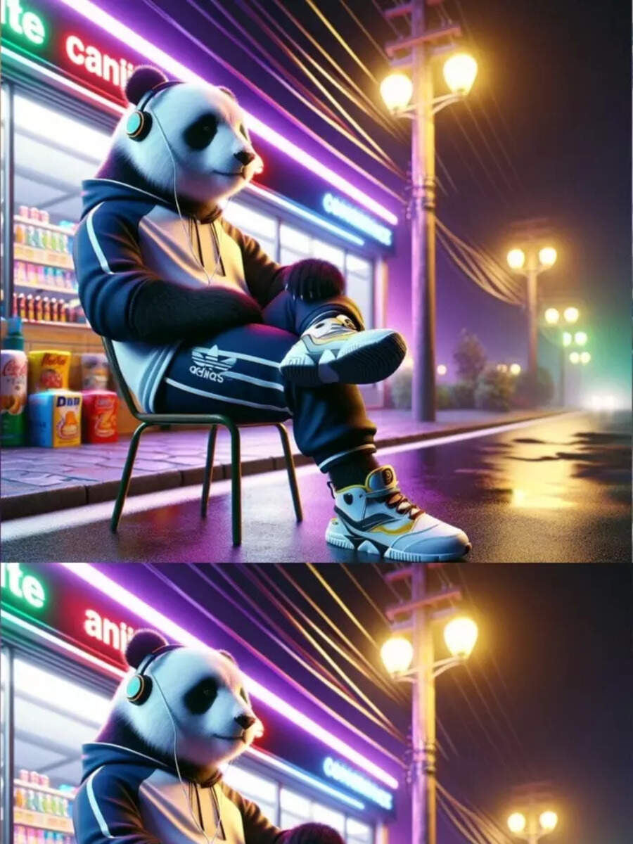 Panda Picture Puzzle Challenge: 60 Seconds to Find 5 Differences ...