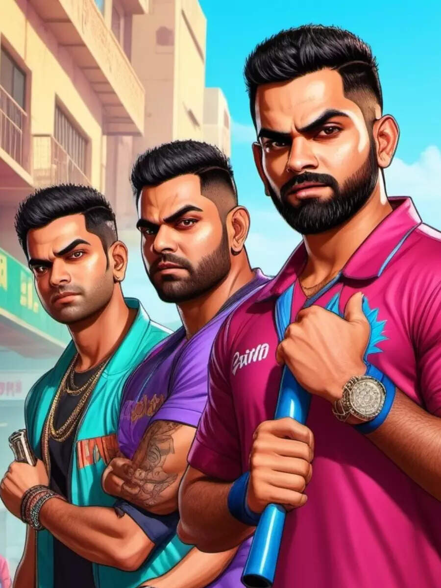 Dhoni, Kohli, Rohit, Tendulkar's GTA VI Inspired Look Goes Viral ...