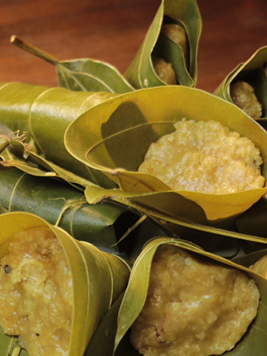 Kumbilappam Kerala’s Steamed Vegan Jackfruit Snack Wrapped In Bayleaves ...