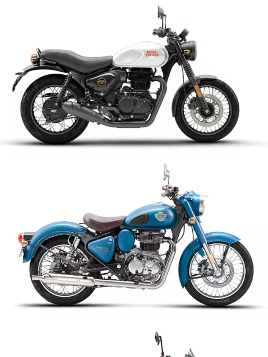 5 Royal Enfield Bikes With Best Mileage, Royal Enfield Hunter 350 ...