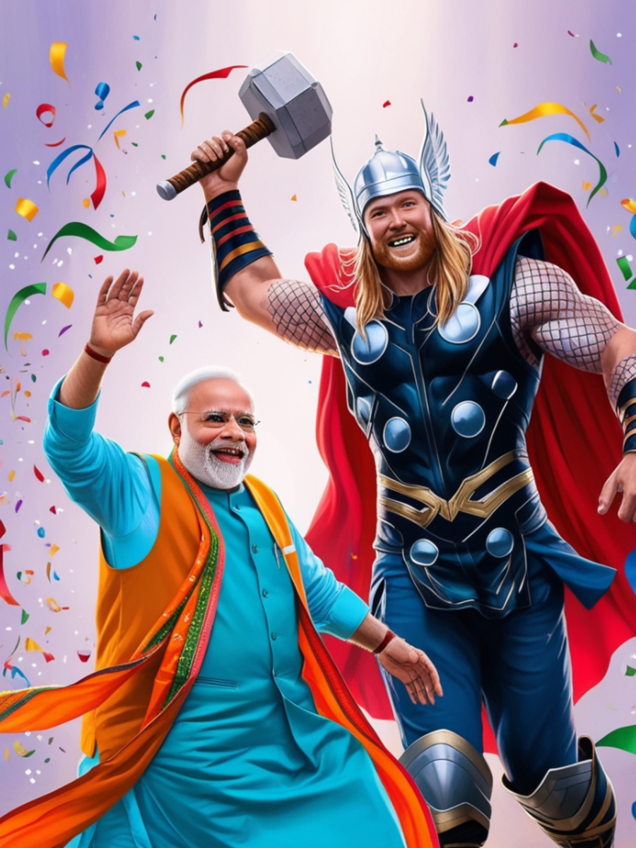 Narendra Modi Birthday: AI Imagines PM Celebrating With Marvel ... Narendra Modi Birthday: AI Imagines PM Celebrating With Marvel ...