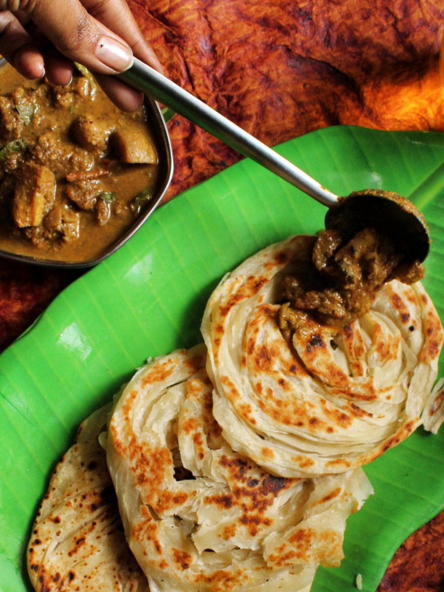 Kerala Style Malabar Parotta With Nadan Mutta Curry For A Perfect Lunch ...