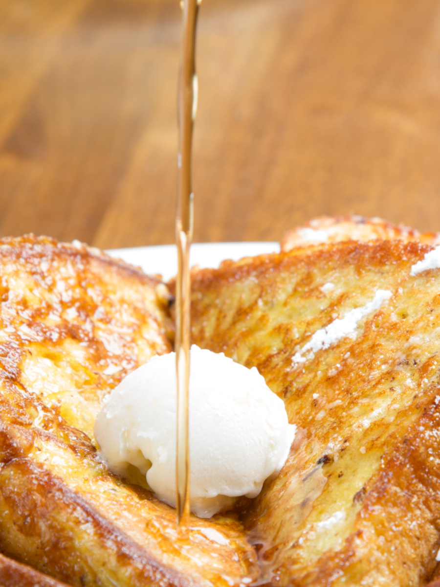 Savour Delightful French Toast With Maple Syrup For A Hearty Breakfast ...
