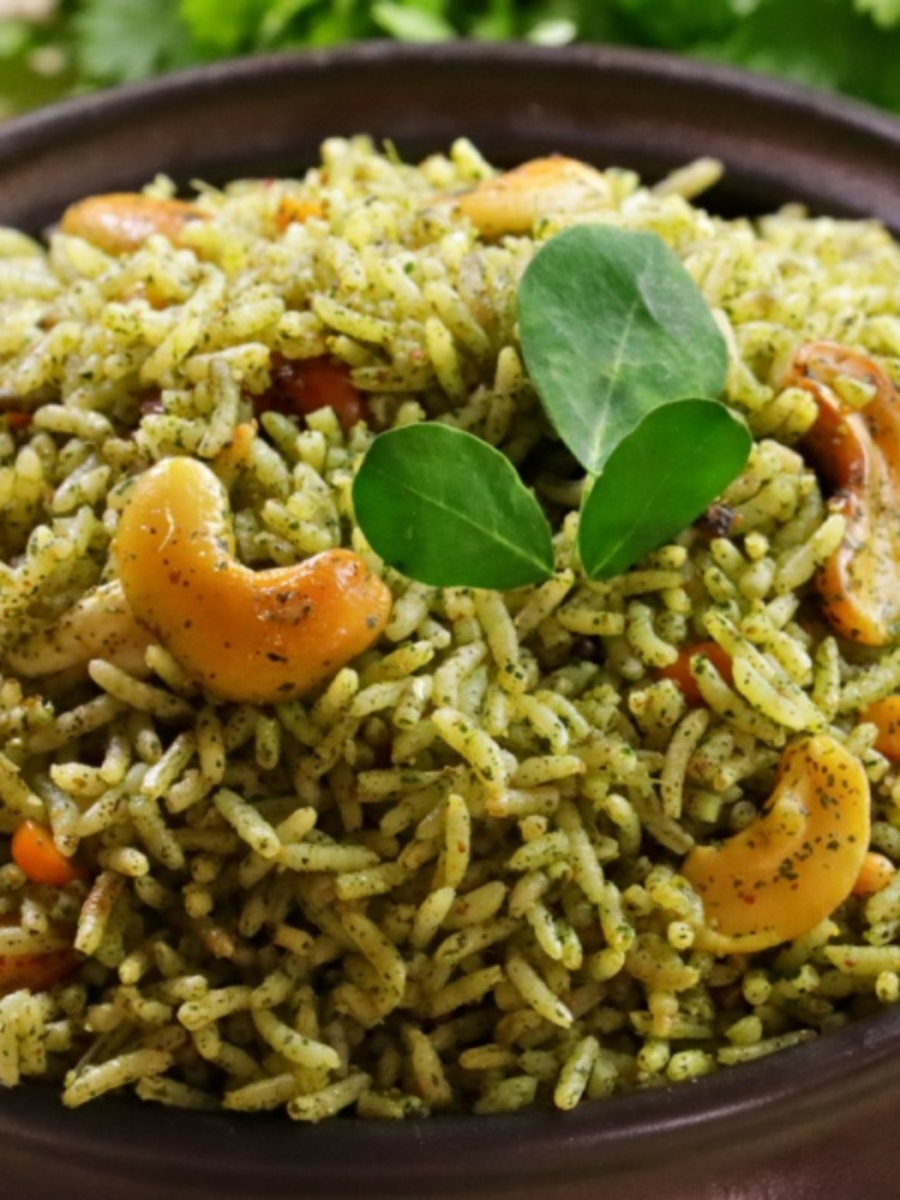 Kerala Style Moringa Rice With Chammanthi Podi For Healthy Lunch ...