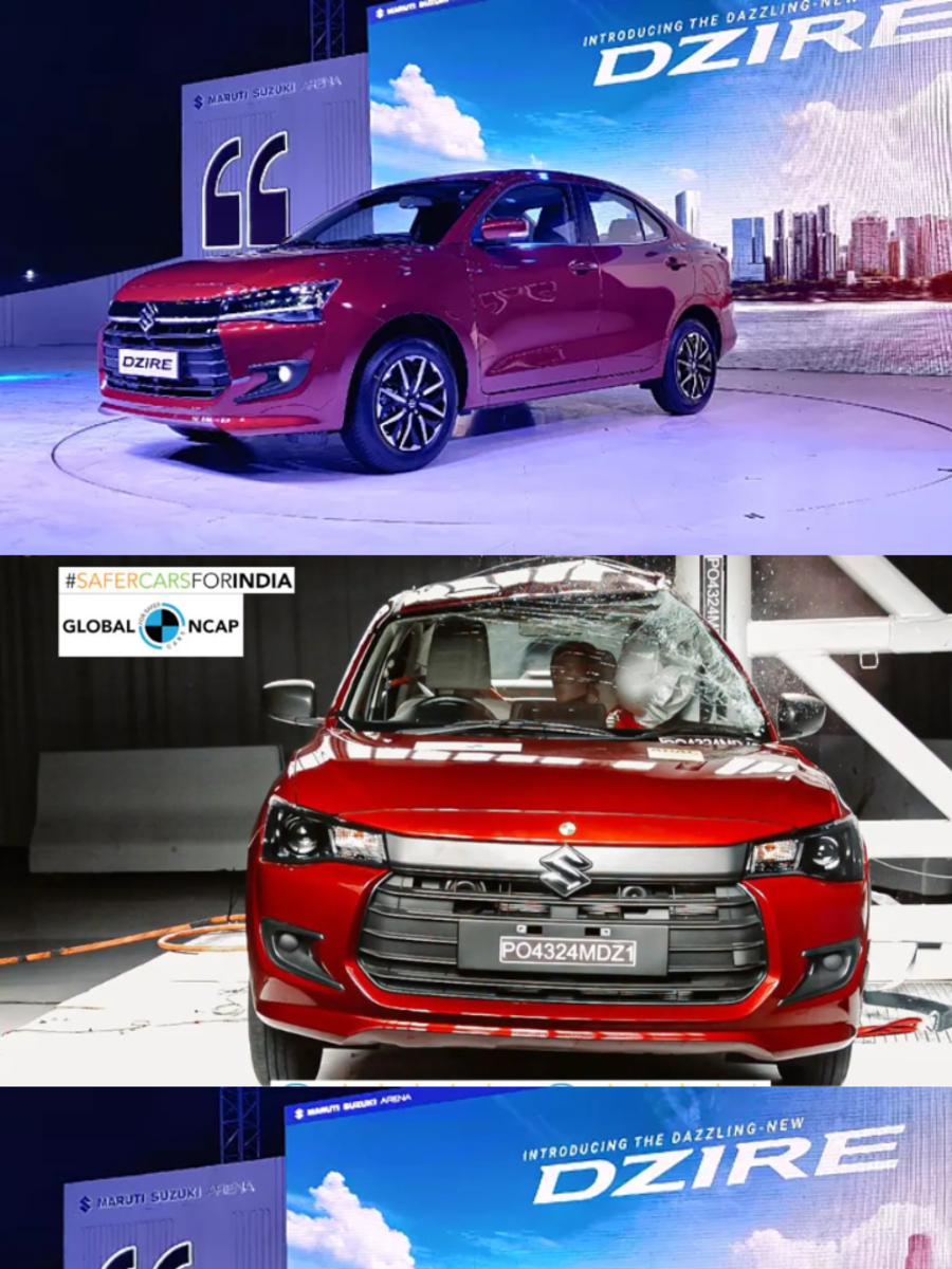 2024 Maruti Dzire Scores 5-Star GNCAP Safety Rating: Highlights, Maruti ...