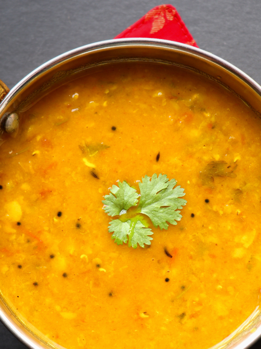 Tomato Pappu Recipe: Andhra style Tomato Pappu Or Dal With Hot Steamed ...