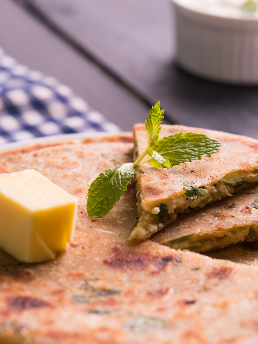 Cauliflower Paneer Paratha Cooked In Ghee For Winter Breakfast | Times Now
