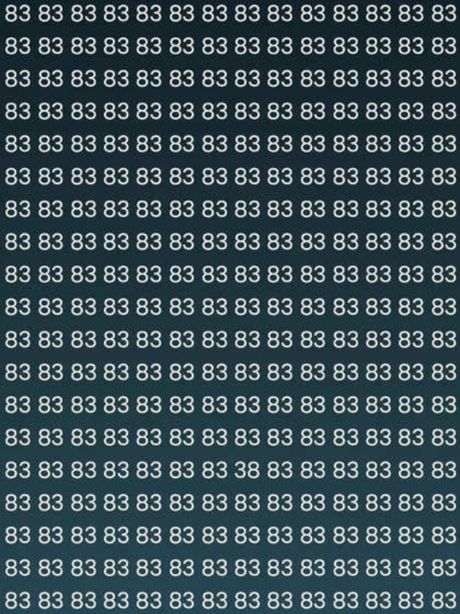 Eye Test: 83 च्या गर्दीत लपलाय 38, दम असेल तर शोधून दाखवा | Times Now ...