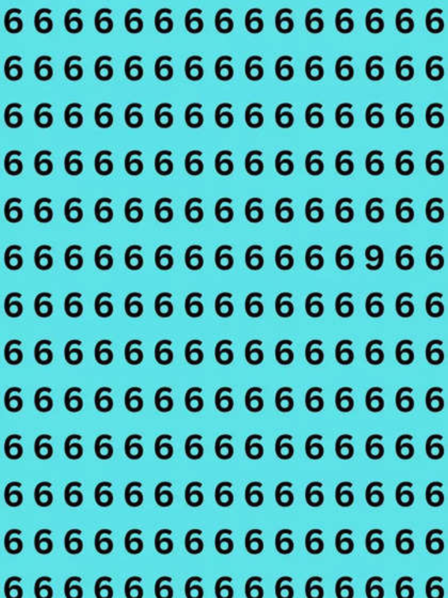 Eye Test: अर्धा तास घ्या, पण 9 नंबर शोधून दाखवा | Times Now Marathi