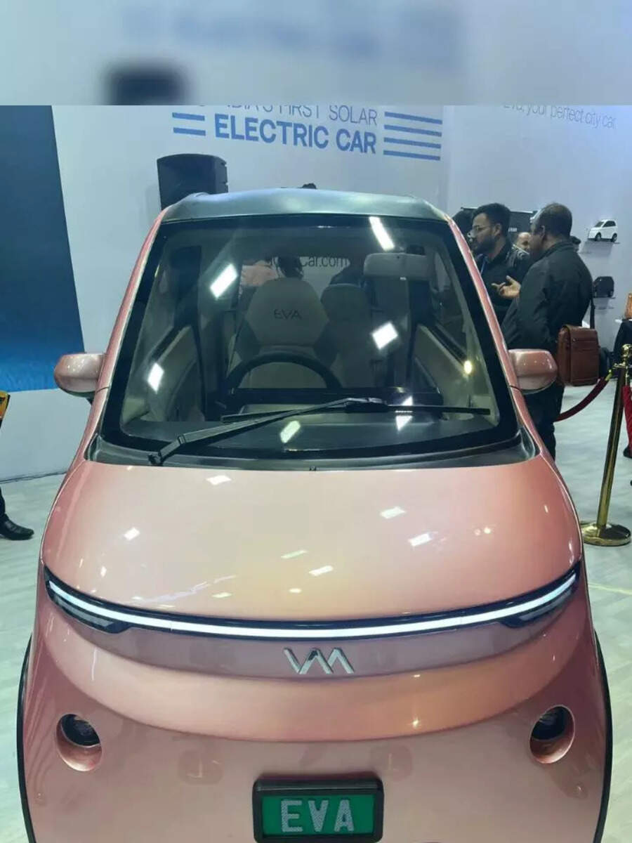 Vayve Mobility Launch New EVA Electric Micro Car In India At Auto Expo ...
