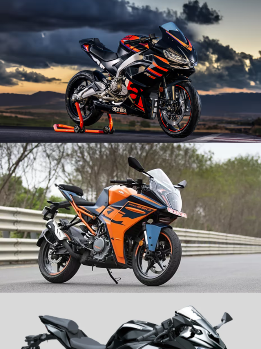 5 Exciting 400cc Sporty Bikes With Best Rider Aids, Aprilia RS457, KTM RC 390, Kawasaki Ninja ZX ...
